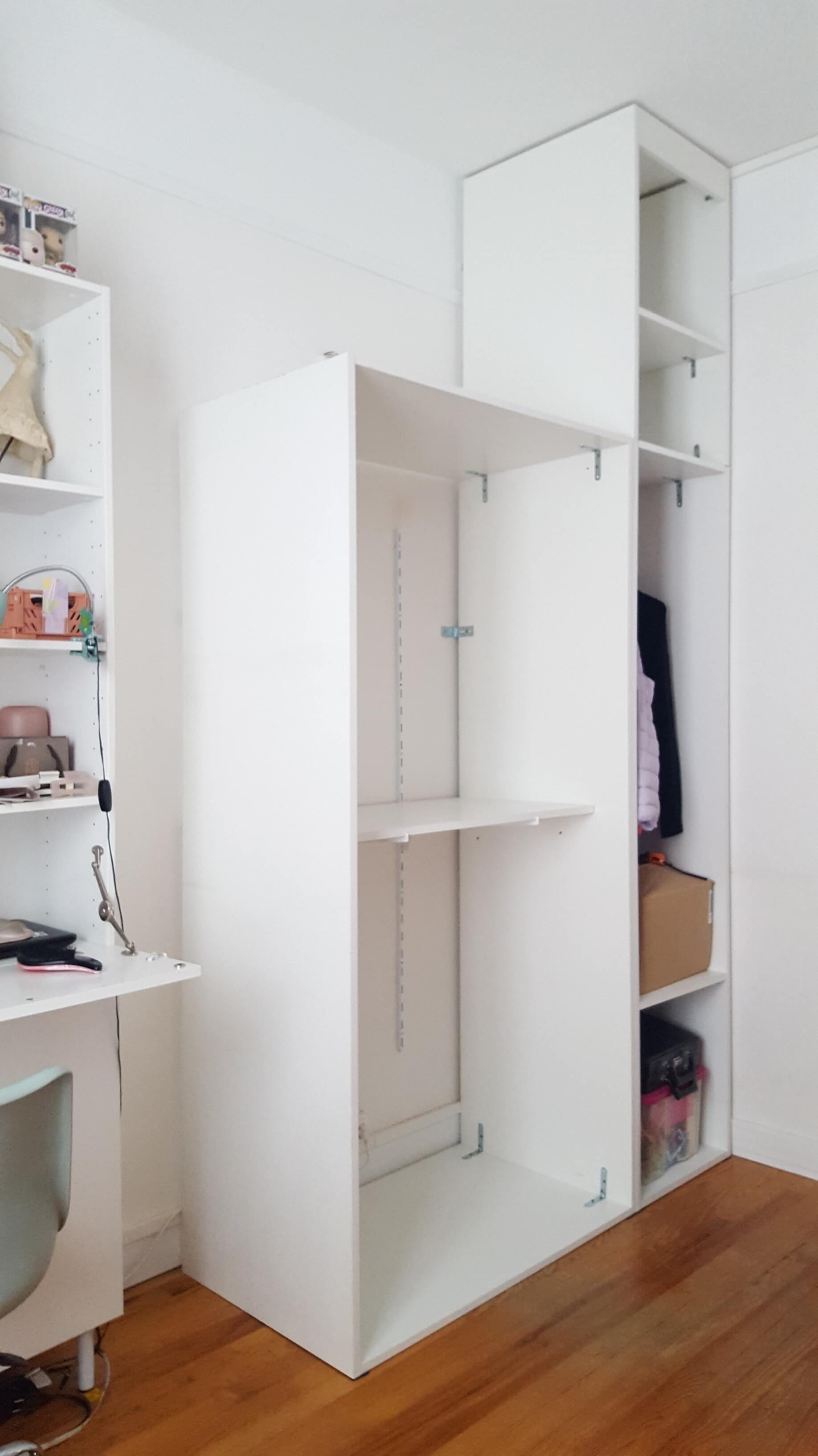 PROJET DIY: notre placard bureau arche sur mesure – Exquis chantier