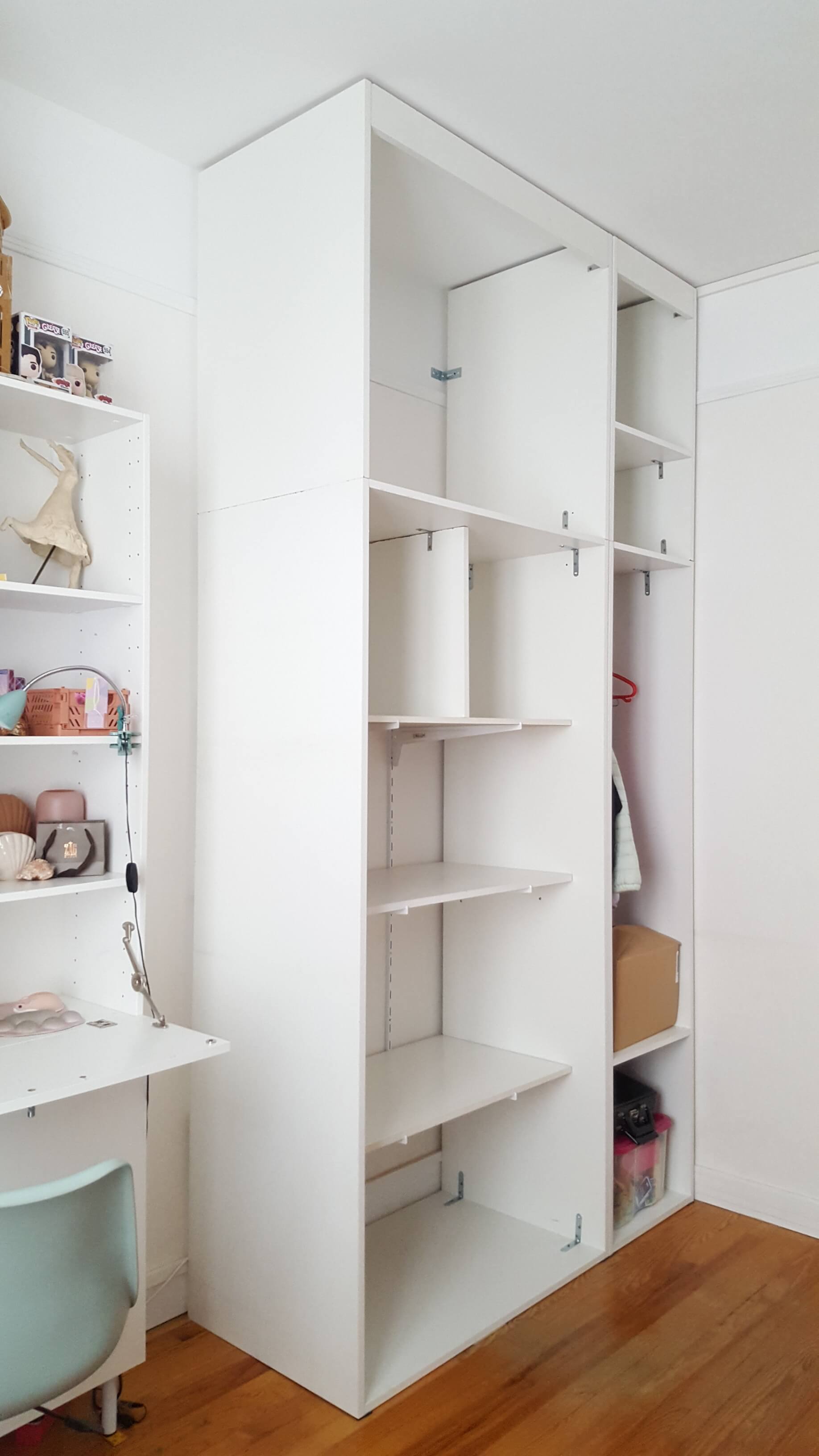 PROJET DIY: notre placard bureau arche sur mesure – Exquis chantier