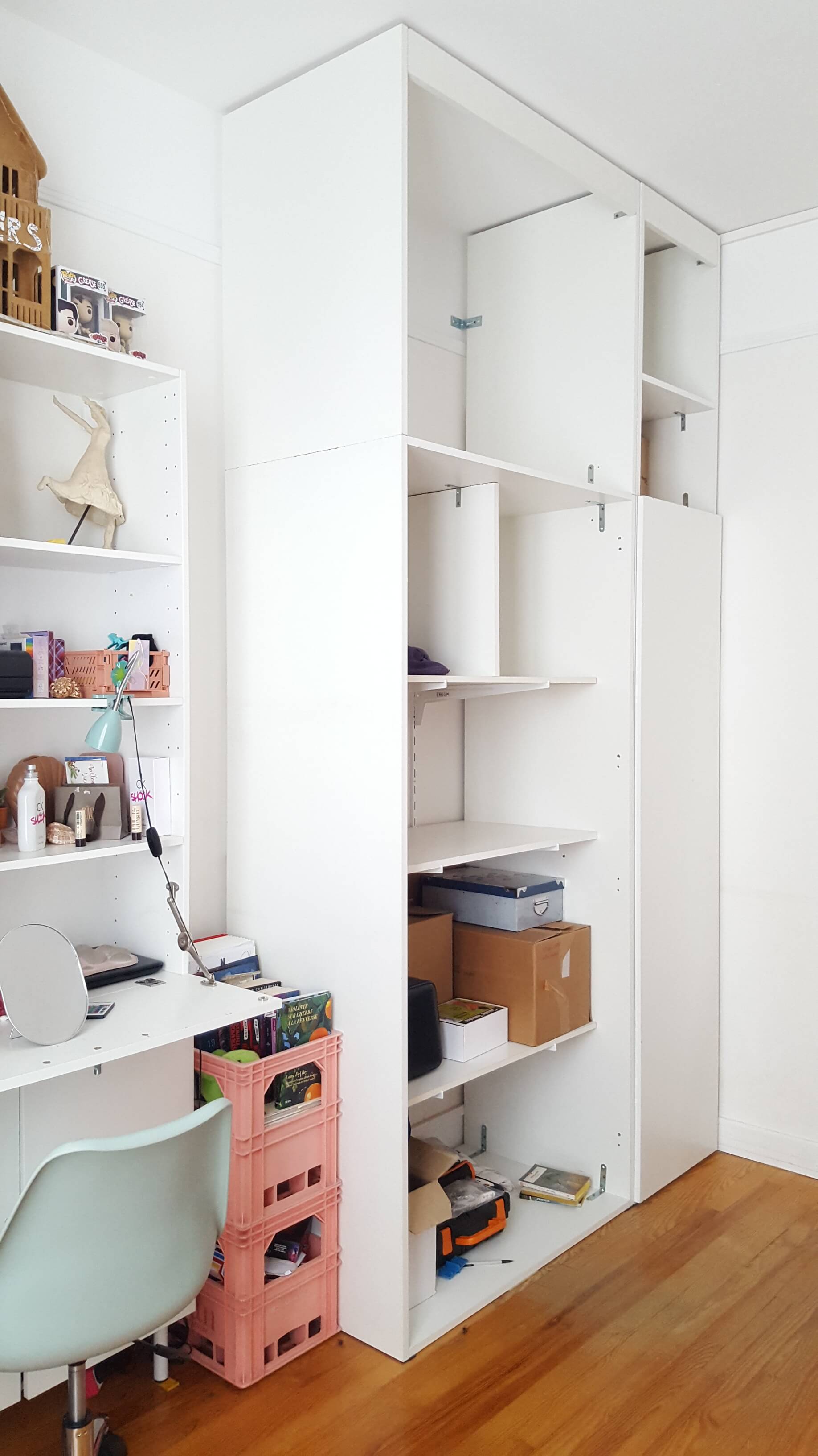 PROJET DIY: notre placard bureau arche sur mesure – Exquis chantier