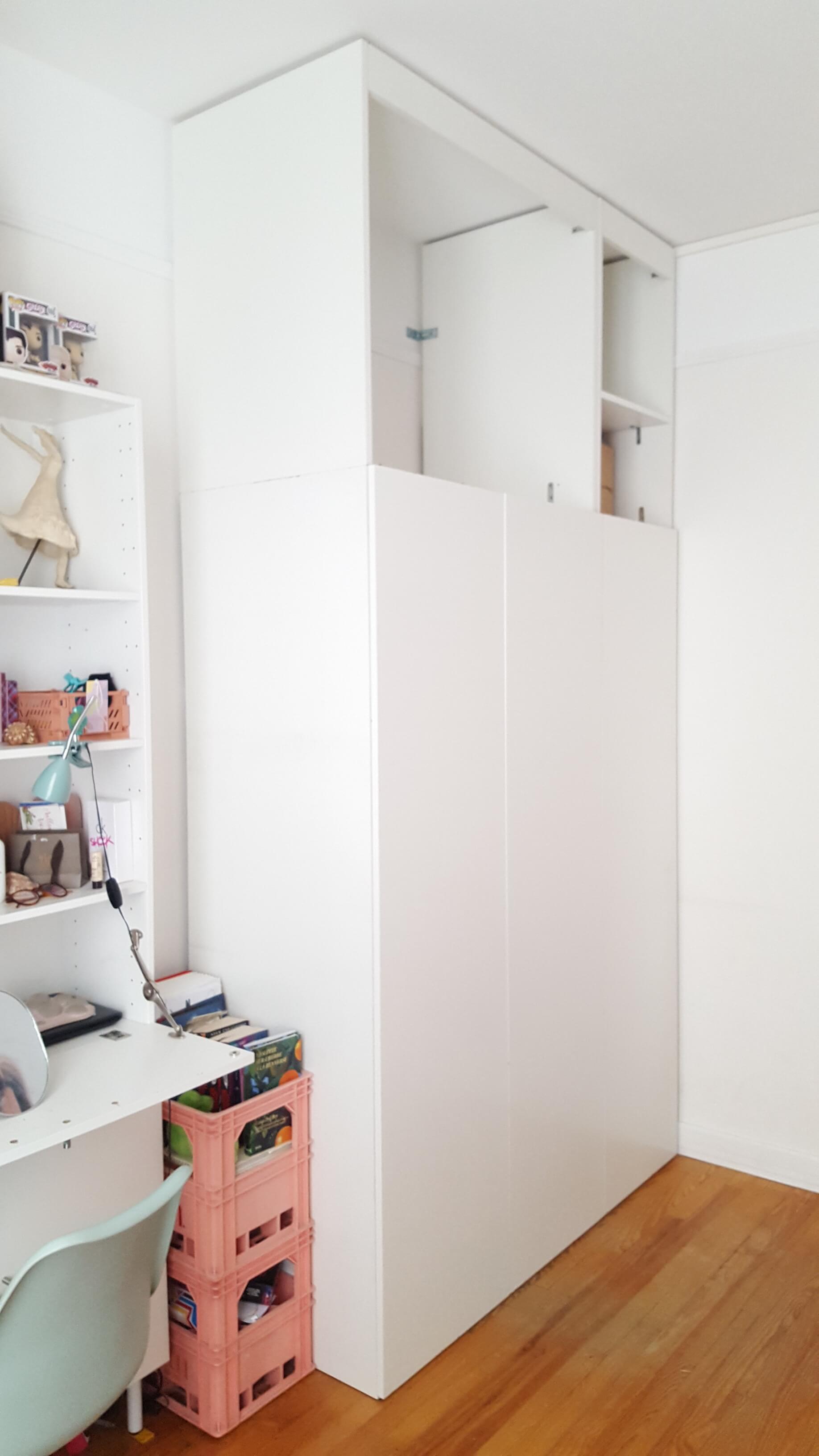 PROJET DIY: notre placard bureau arche sur mesure – Exquis chantier