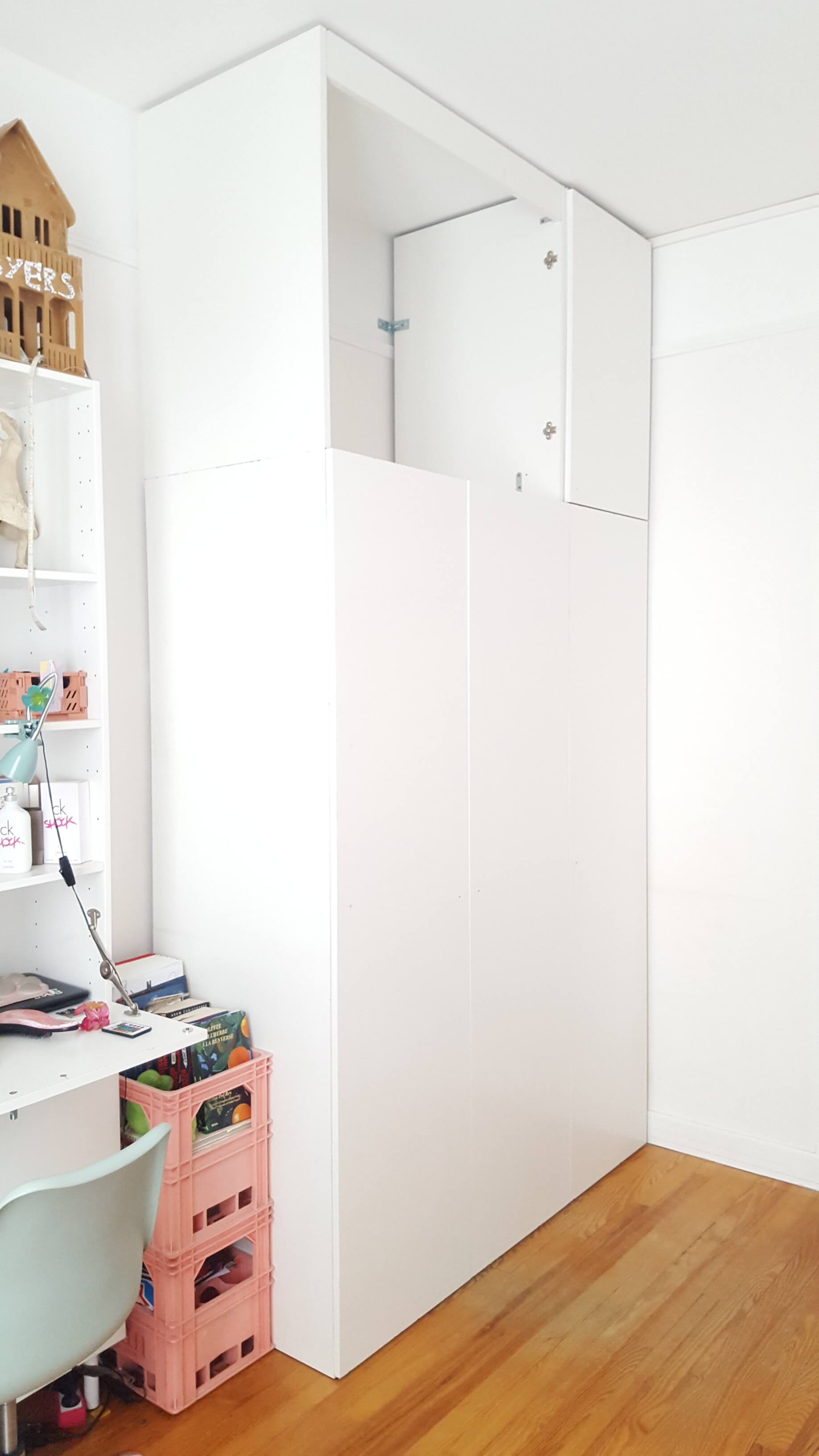 PROJET DIY: notre placard bureau arche sur mesure – Exquis chantier