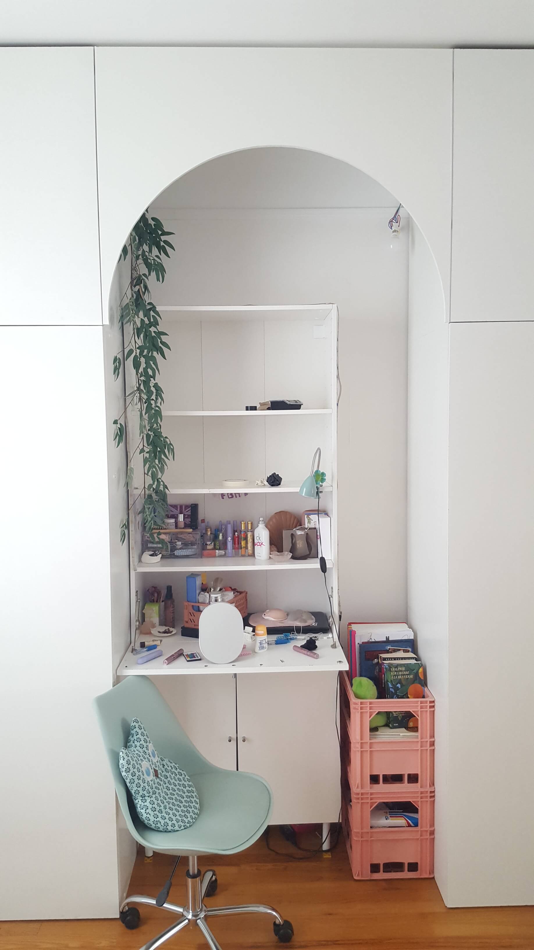 PROJET DIY: notre placard bureau arche sur mesure – Exquis chantier